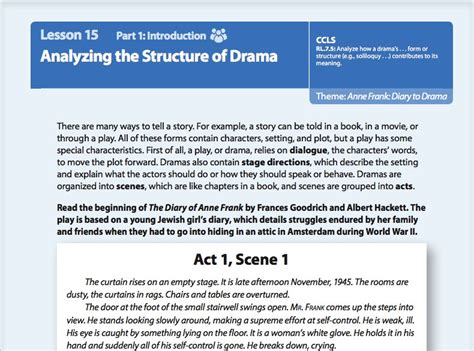 What Is Structure In Drama