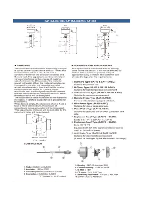 Capacitive Level Switch Dorite Solar