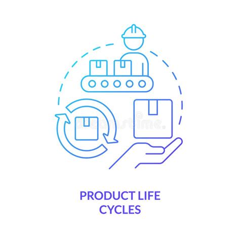 Product Life Cycles Blue Gradient Concept Icon Stock Illustration Illustration Of Sales