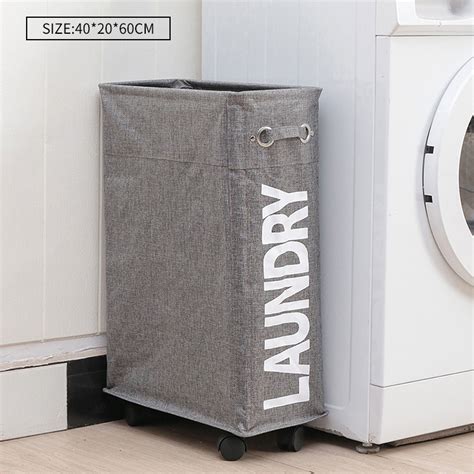 Wielen Wasmand Met Handvat Inklapbare Stof Wasmand Grandado