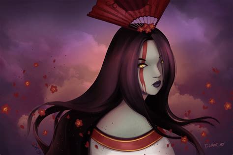 Izanami By Divane Print Fan Art Of Goddess Mythology Etsy