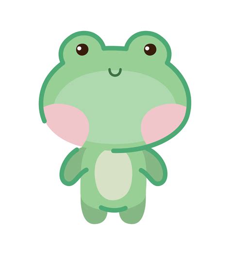 Cute Frog Design 21386825 Vector Art At Vecteezy