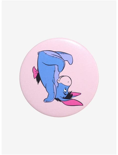 Disney Winnie The Pooh Eeyore Upside Down 3 Inch Button Hot Topic