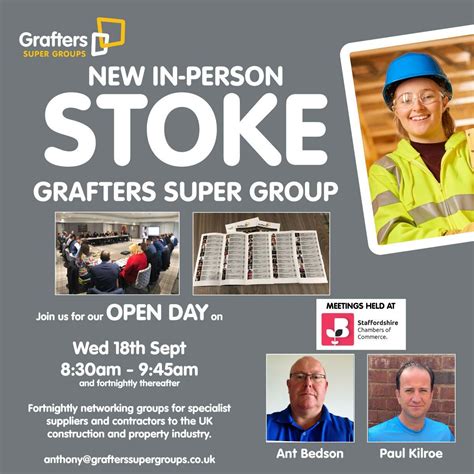 Networking Property Construction Stoke Contractors Suppliers Trades Anthony Bedson