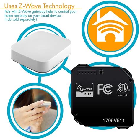 Smart Z Wave Dual Relay Switch Module TOPGREENER