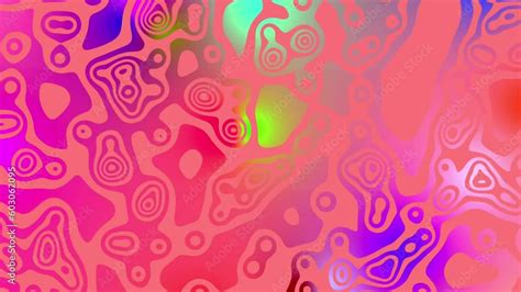 Plasma Blobs Coral Salmon Orange And Rainbow Bright Colorful Animation