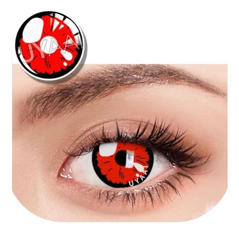 Lentes De Contacto Rojo Cristal Red Pupilentes Anime Lymalimoon
