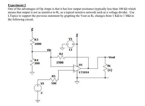 Solved Experiment 2 Include Ltspice ﻿ne Of The Advantages