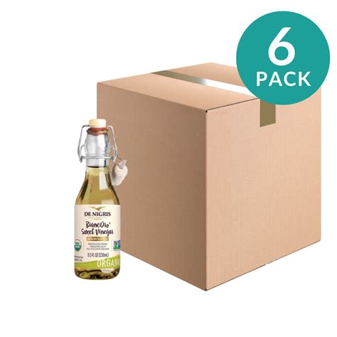 6 Pack De Nigris Organic White Condiment 85 Fl Oz 250 Ml