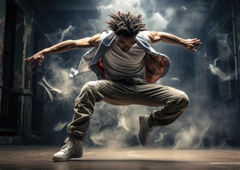 Premium Ai Image Breakdancing