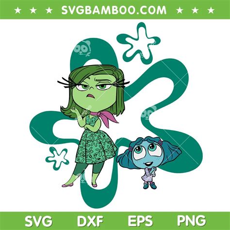 Inside Out 2 Emotions Disgust And Envy SVG Disgust Inside Out 2 SVG PNG