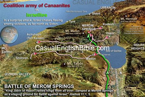 Joshua Maps Casual English Bible