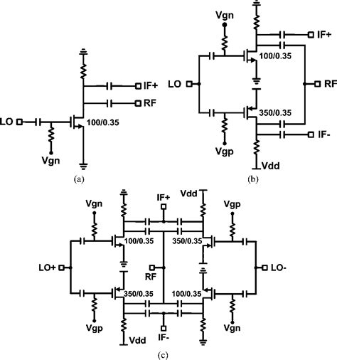 Figure 14 From Cmos Rf Amplifier And Mixer Circuits Utilizing Complementary Characteristics Of