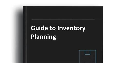 Inventory Planning A Comprehensive Guide