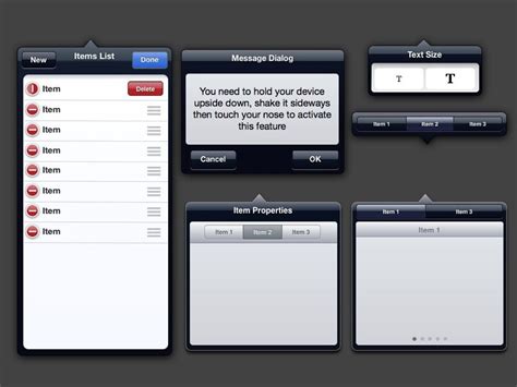 Ipad App Ui Kit For Visio Omnigraffle Fireworks Illustrator