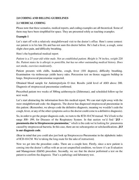 Coding Rules Topic 2 Health Systems Management 2 Coding And Billing