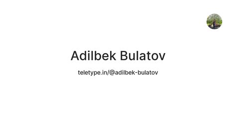 Adilbek Bulatov — Teletype