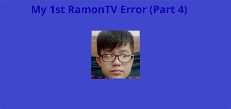 thumbnail for my 1st ramontv error part 4 by ramonsuper on deviantart