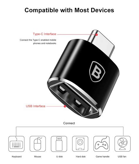 Baseus Usb Female To Type C Male Converter