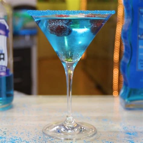 Blue Raspberry Martini Cocktail Recipe
