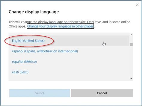 OneDrive Personal Vault Displays A Wrong Language