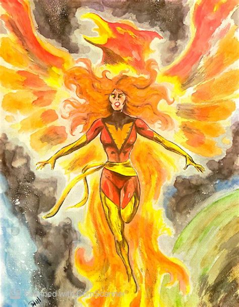 Dark Phoenix Jean Grey In Gilad Anni Paddas X Men Comic Art Gallery Room