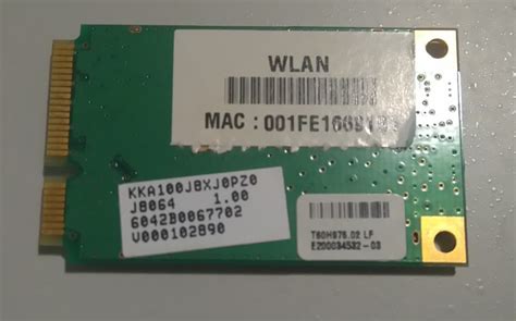 Atheros AR5BXB63 mini PCI-e