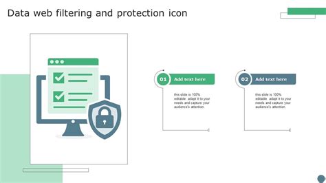 Data Web Filtering And Protection Icon PPT Presentation