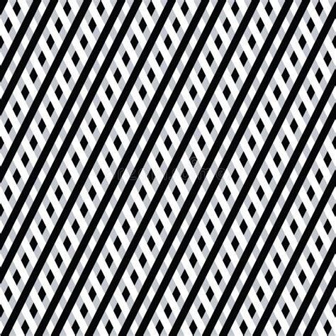1624 Seamles Pattern With Intersecting Black And White Lines Modern Stylish Image Stock Vector