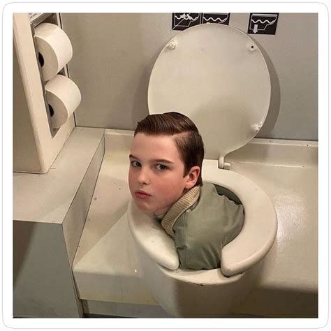 Sheldon Cooper In The Toilet Meme Funny Sticker Quick Jokes Sheldon