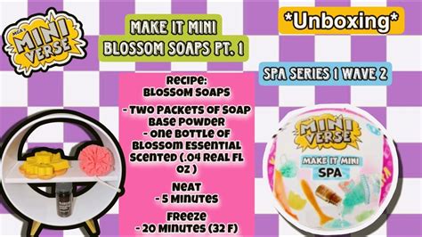 Watch Me Open Miniverse New Mini Blossom Soap From The Miniverse Spa