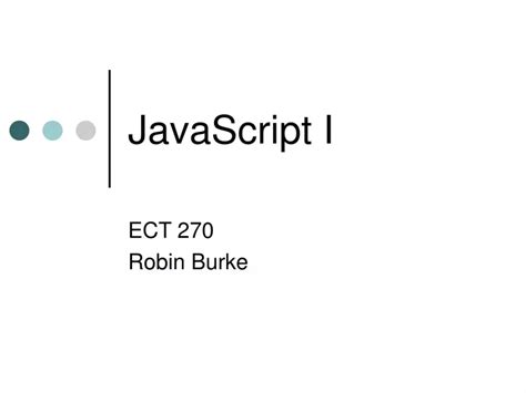 Ppt Javascript I Powerpoint Presentation Free Download Id9699302