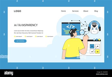 Ai Ethics Web Or Landing Artificial Intelligence And Neural Networks