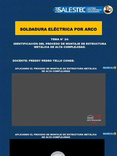 Tema 24° IdentificaciÓn Del Proceso De Montaje De Estructura MetÁlica De Alta Complejidad Pdf