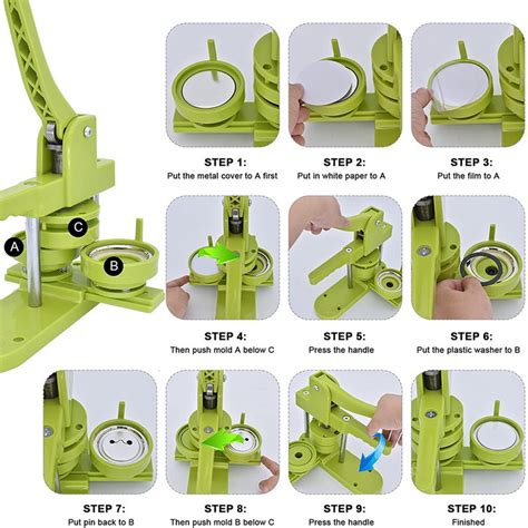 Badu Bg 25 32 37 44 58mm машина за създаване на значки за копчета машина за създаване на