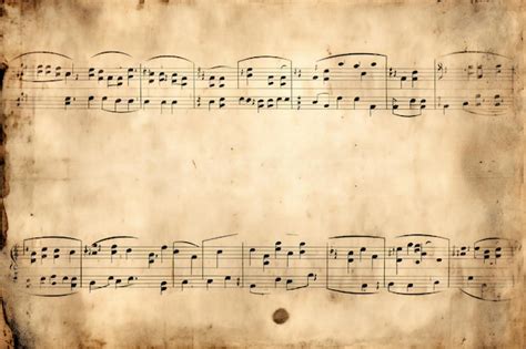 Premium Photo Rustic Empty Music Notes Book Paper Texture
