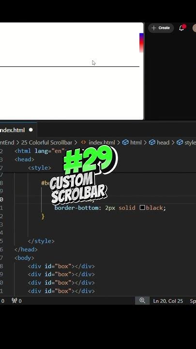 29100 Custom Scrollbar Css Css Htmhtfrontend Tutorial Tips Scroll