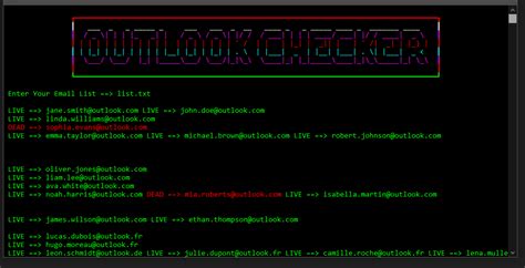 GitHub thepythoncode Outlook Valid Email Checker Outlook 有效电子邮件检查器