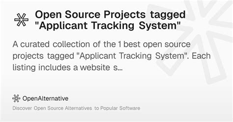 Open Source Projects Tagged Applicant Tracking System