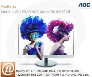 AOC D VH Monitor LED D AOC Série IPS D VH BS x ms M DVI HDMI Full HD