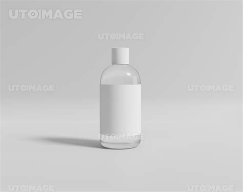 라벨이 붙어있는 투명 플라스틱 물병 유토이미지 상세페이지 베이직샵 사진 21863716