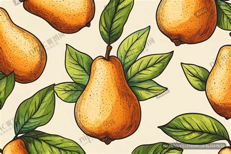 Ai创作图梨包装底纹 黄金梨包装插画 手绘黄金梨 梨包装插画 水果梨插画 梨插画包装 梨背景底纹 鸭梨包装插画 手绘梨插画 手绘梨包装 新疆梨插画 手绘南果梨插画 香酥梨插画 梨印花图案 插画