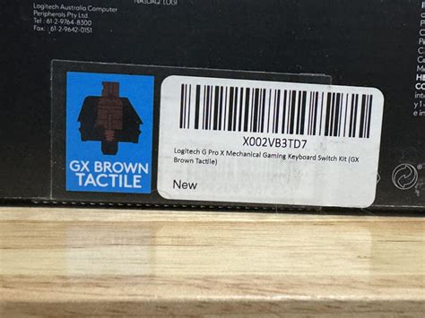 For Sale Nob Logitech Gx Brown Tactile Switches R Pcpartsales