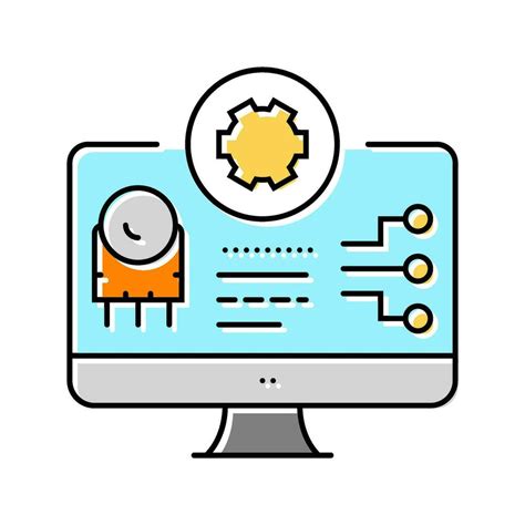 Pcb Inspection Electronics Color Icon Vector Illustration 35273706