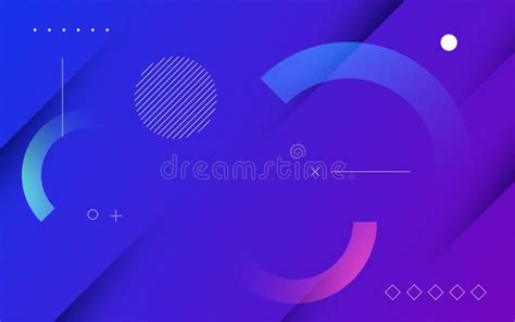 Minimal Abstract Purple Blue Gradient Color Dynamic Composition Elements Geometric Background