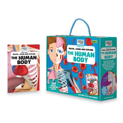 Sassi Travel Learn And Explore Puzzle And Book Set The Human Body