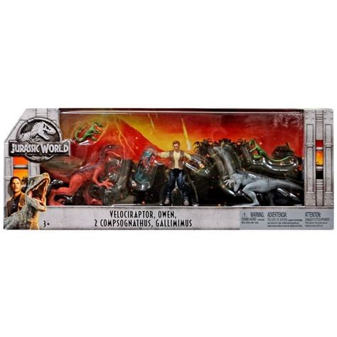 Jurassic World Fallen Kingdom Velociraptor Owen 2x Compsognathus