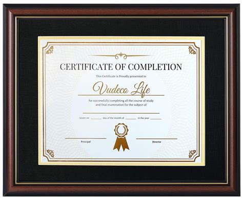 Vudeco Diploma Frame 11x14 Certificate Frames 85 X 11 Frame Picture Frames 85 X 11 Diploma