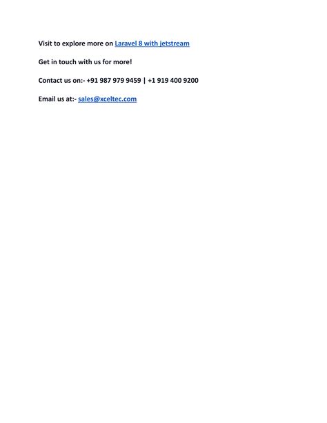 Laravel 8 With Jetstream Pdf