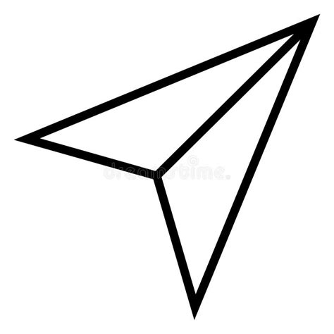 Vector Icon Compass Arrow Cursor Stock Vector Illustration Of Line